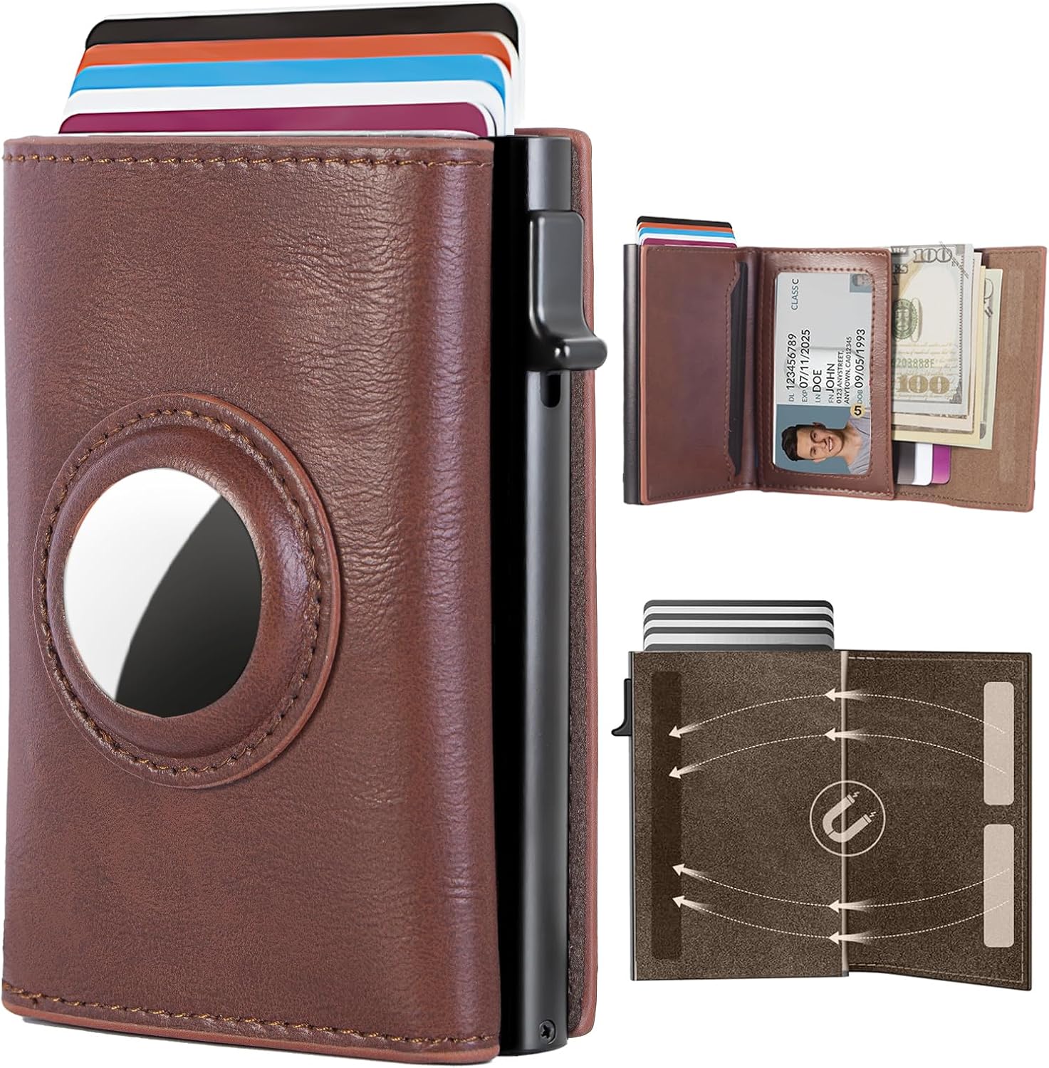 Men's Slim AirTag Wallet – RFID Blocking Card Holder - Abbycart