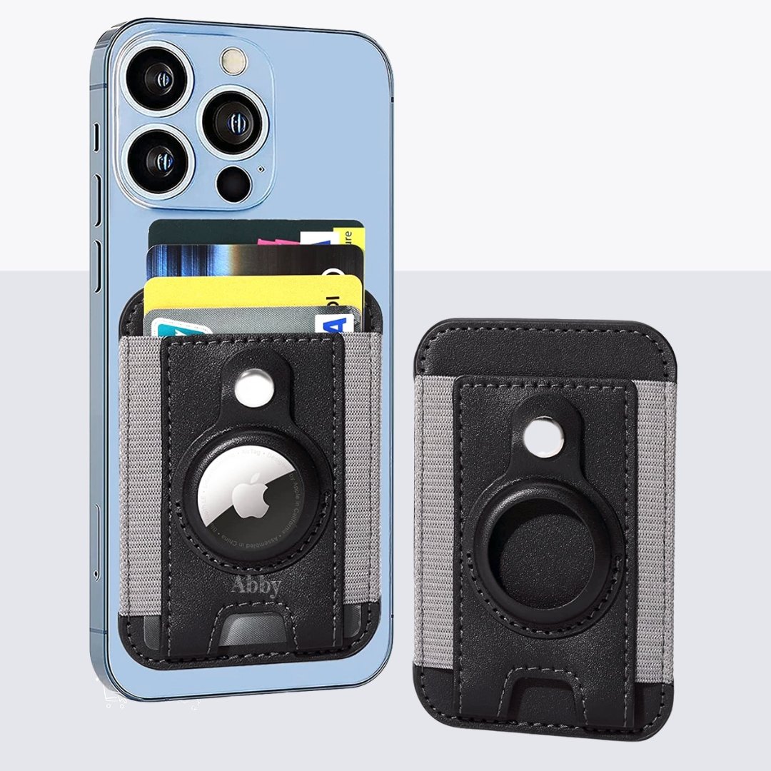 Abby's™ AirTag MagSafe Wallet | Magnetic iPhone Leather Case with Card ...